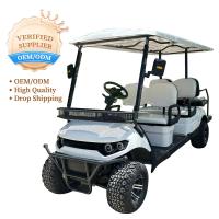 China 36V 200Ah Lithium Batteries 4 Seater Electric Custom Wholesale  Golf Cart With Windshield Street Legal for sale