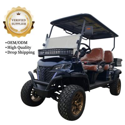 China Chinese Import Electric 4 Seater Cheap Street Legal Wholesale Utility Cargo Golf Cart Truck Luxury Off Road 72 Volt for sale