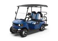 China Cheap Dark Blue Electric Golf Cart Modern Design Atmospheric Appearance Simple One Year Warranty for sale