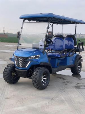 China Six Seater Electric Off Road Luxury Golf Cart Electromagnetic Brake Supports Customized Color And LOGO for sale