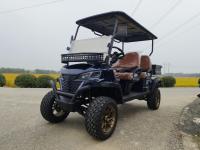 China Black Four-Seater Electric Off-Road Golf Cart With Bucket Customizable Color And LOGO Available, OEM And ODM Available for sale