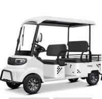 China 4 Seater Mini Golf Cart 4KW 10 Inch Road Tires Low Speed Electric Bus for sale