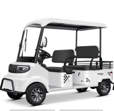 China 4 Seater Mini Golf Cart 4KW 10 Inch Road Tires Low Speed Electric Bus for sale