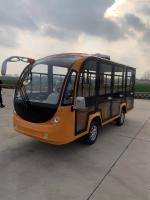 China Mini Low Speed 20 Seater Disc Hydraulic Brake Electric Tourist Sightseeing Bus Tourist Attractions Reception Transportation for sale