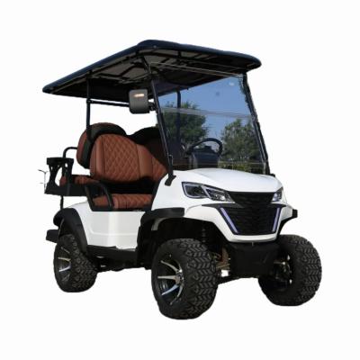 China Lithium Battery Utility Vehicle Golf Cart 4Seater Luxury Electric Motor Hunting Golf Buggy Car for sale
