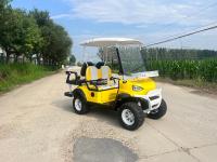 China Bright Yellow 2+2-Seater Electric Golf Cart Lithium Battery Customized With Color And LOGO And Provides CE Certification for sale