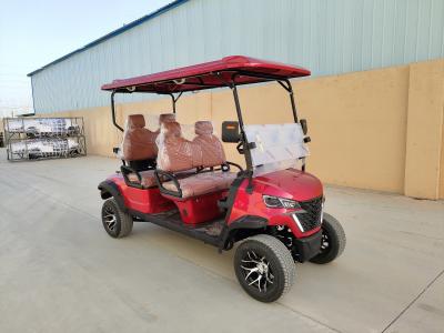 China Four Seater Luxury Gray Electric Golf Cart With High Horsepower 14-Inch Off-Road Tires For Various Scenes Such As Mountains And Beaches for sale