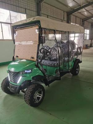 China 2+2-Seater Luxury Green Electric Golf Cart 14-Inch Off-Road Tires For Various Scenes Such As Mountains And Beaches for sale