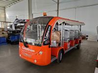 China New Energy Lithium Battery 17-seater Enclosed Bus With Customizable Color And LOGO For Airport Pickup And Scenic Spot Sightseeing for sale