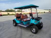 China Blue 4-seater New Energy Electric Golf Cart Classic With LIthium Battery For Various Scenarios In Scenic Golf Courses for sale