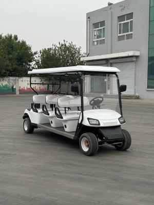China Luxury White High End 6 Seater Lithium Battery Off-Road Electric Golf Cart Supports Customization for sale