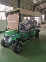 China Cheap Hunting Electric Lithuim Batteery Six Seater Golf Cart 4-6 Seats 78v 4 Wheels With Rain Curtain for sale