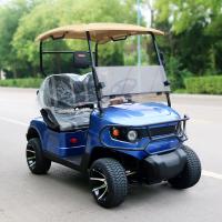 China Luxury Blue 2 Seater Electric Golf Cart Lead-Acid Battery Lithium Battery Support Customized Color And LOGO for sale