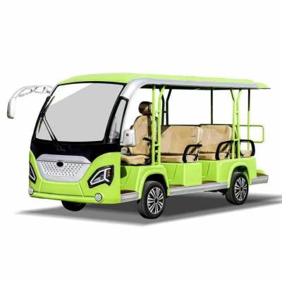 China 11 Seat Doorless Panda Electric Sightseeing Bus Lithium Battery Customized With Color And LOGO For Scenic Spots And Airports for sale