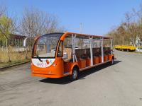 China Performance Electric Sightseeing Automobile with 23 Customizable Seats Adjustable Max Speed 28-35km/h for sale