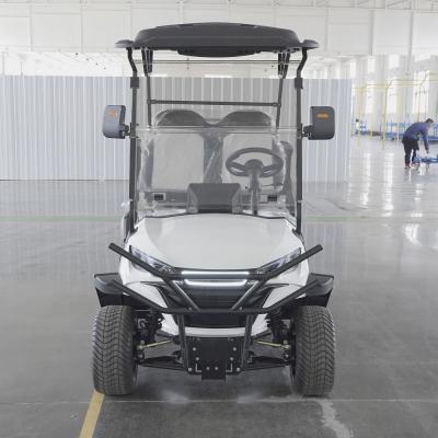 China Pneumatic Tires 80km Travelling Range 4 Seater Golf Cart 3790*1260*1950mm External Size for sale