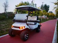 China ABS Material 4 Seater Golf Cart with Seating Capacity of 4 People and Optional Rain Curtains for sale