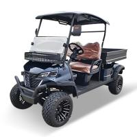 China Heavy-Duty New Energy Golf Cart With Dump Bed, Off-Road Tires, Lithium Battery, 2-Seater, Smart Control For Golf Course, Farm, Industrial Transport Use for sale