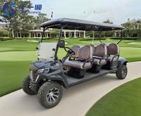 China High Quality 6 Seater Golf Carts Electric Buggy Black Color Lithium Battery for sale