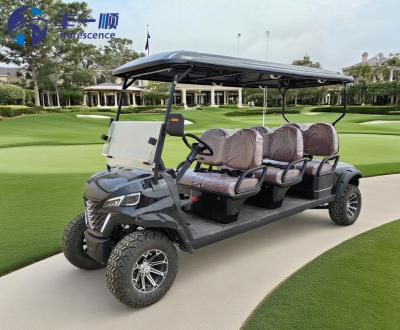China High Quality 6 Seater Golf Carts Electric Buggy Black Color Lithium Battery for sale