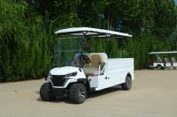 China White 2 Seat Cargo Golf Cart with Lithium Battery CE Certification for sale