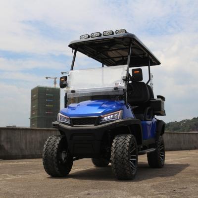 China Off-Road Electric Utility Cart 4-Seater LED Roof Lights 72V 5KW Lithium Battery for sale