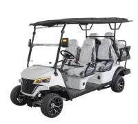 China Electric Golf Cart Premium Comfort 4+2 Seater Lead-Acid Battery for sale