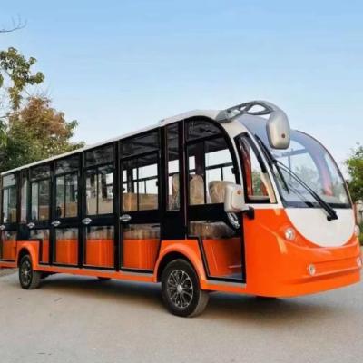 China Utility Vehicle 72V Electric Tourist Car 8-23 Seats ODM Electric Sightseeing Car for Sale for sale