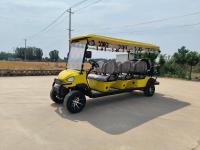 China New Style Eight-Seater Electric Golf Cart with 5kW AC Motor and Dual Battery Options for Resorts and Campuses for sale