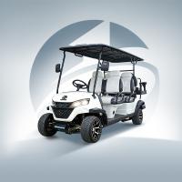 China CE Certified White 4+2 Seat Electric Golf Cart with Lithium Battery for sale
