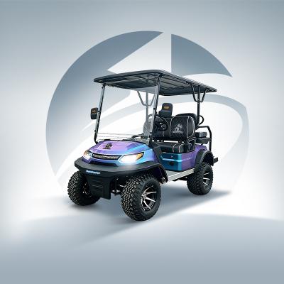 China Fashion Meets Performance Colorful Golf Cart Blending Stunning Aesthetics With Superior Capabilities For More Effortless Enjoyable Course Experience for sale