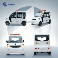 China 60V 5-Seater Enclosed Electric Patrol Car with Air Conditioner and Patrol Light Bar for sale