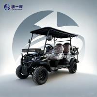 China Luxury 6 Seater Golf Cart Featuring Comfortable Leather Seats Spacious Interior and Powerful Electric Drive for Extended for sale