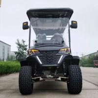 China Luxury 6 Seater Golf Cart Featuring Comfortable Leather Seats Spacious Interior and Powerful Electric Drive for Extended for sale