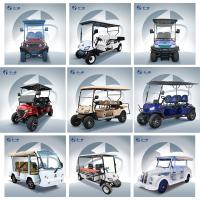 China Luxury 6 Seater Golf Cart Featuring Comfortable Leather Seats Spacious Interior and Powerful Electric Drive for Extended for sale