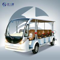 China 14 Seater Low Speed Electric Sightseeing Bus with Open Doorless and Closed Enclosed Versions for sale