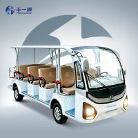 China 14 Seater Low Speed Electric Sightseeing Bus with Open Doorless and Closed Enclosed Versions for sale
