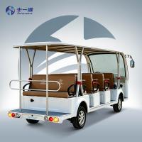 China 14 Seater Low Speed Electric Sightseeing Bus with Open Doorless and Closed Enclosed Versions for sale