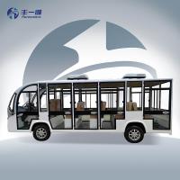 China Factory 14 Seat Low Speed Enclosed Sightseeing Mini Bus Electric Tourist Shuttle with Full Window Doors for sale
