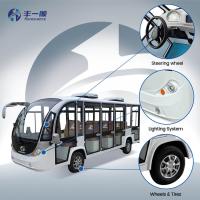 China Factory 14 Seat Low Speed Enclosed Sightseeing Mini Bus Electric Tourist Shuttle with Full Window Doors for sale