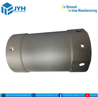 China Custom CNC Machined Aluminum 6082-T6 Motor Housing with 50 µm Hard Anodized Coating for sale