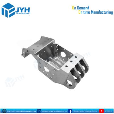 China Precision CNC Machined Aluminum Mounting Bracket / Structural Housing for sale