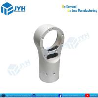 China Custom CNC Machined Aluminum Support Bracket with Flanged Bore 100mm Precision Mounting Holes for sale