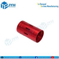 China Red Anodized Aluminum CNC Parts High Precision ±0.005 mm Tolerance 6061 6063 7075 for sale
