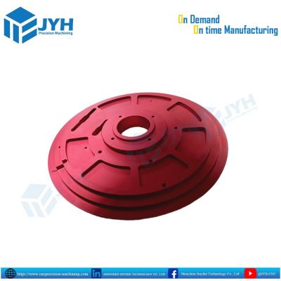 China Red Anodized Aluminum CNC Parts High Precision ±0.005 mm Tolerance 6061 6063 7075 for sale
