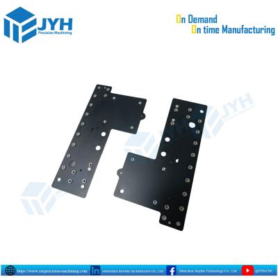 China Precision CNC Machined Aluminum Components with Black Anodized Finish and Tight Dimensional Tolerances for sale