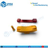 China Golden Yellow & Deep Red Anodized Aluminum Parts with Corrosion Resistance and High Precision CNC Machining for sale