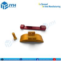 China Golden Yellow & Deep Red Anodized Aluminum Parts with Corrosion Resistance and High Precision CNC Machining for sale