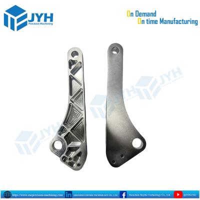 China Custom Precision CNC Machined 7075-T6 Aluminum Suspension Link Arm with ±0.001 mm Tolerance and 5-Axis CNC Milling for sale