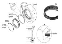 China ABB TPS48D01 Turbo Nozzle Ring Turbine Nozzle Ring Part Number 56001 for sale